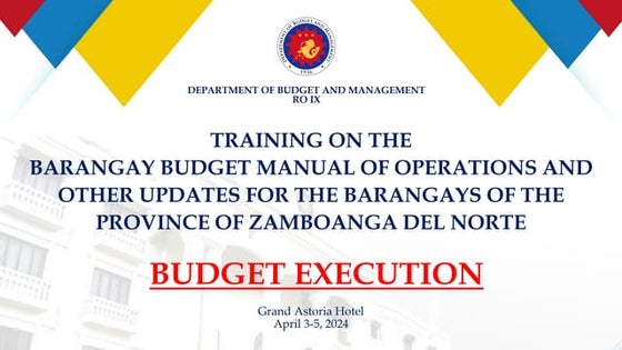 Overview in Barangay Budgeting | PPT