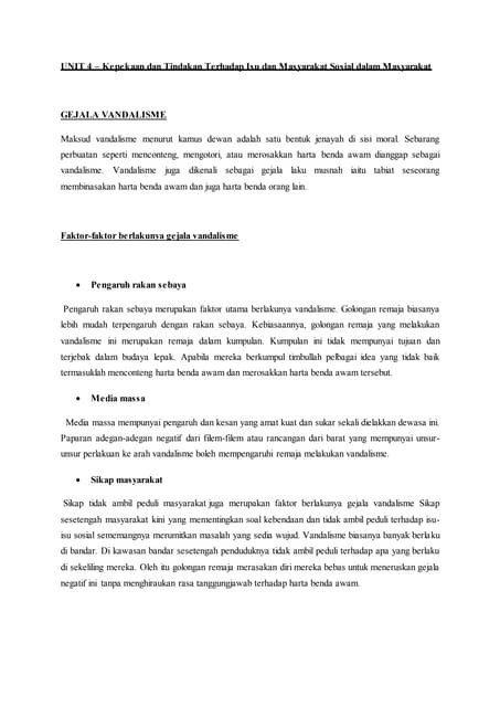 Langkah mengatasi vandalisme | DOCX