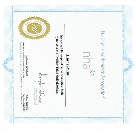 CCMA CERTIFICATE | PDF