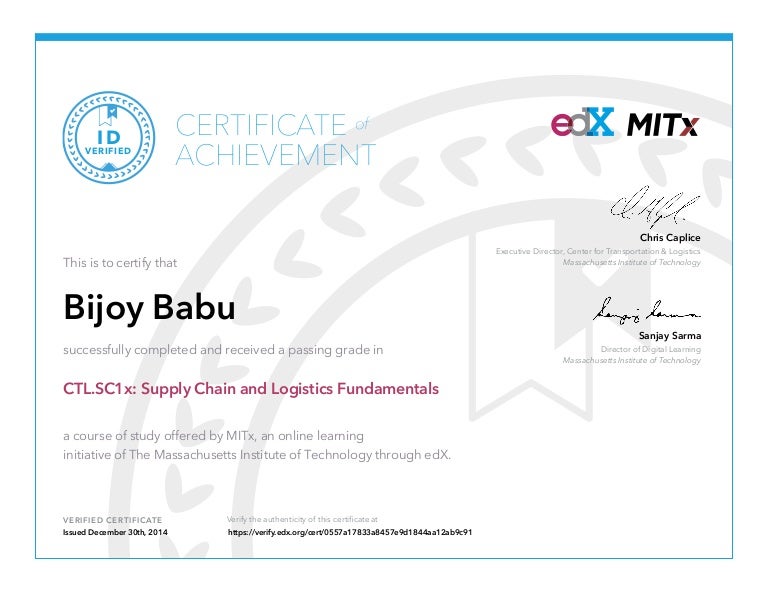 Certificate CTL.SC1x