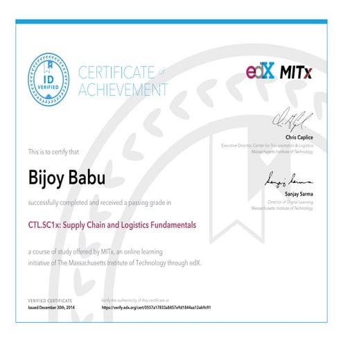 Certificate CTL.SC1x
