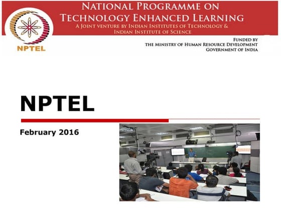 NPTEL | PPTX | Education