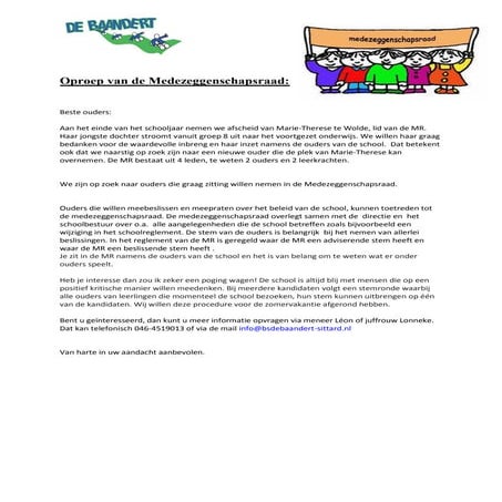 Oproep-van-de-medezeggenschapsraad | PDF