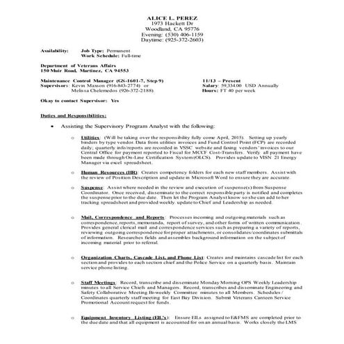 Alice's Admin Resume | DOCX | Business | Business and Finance