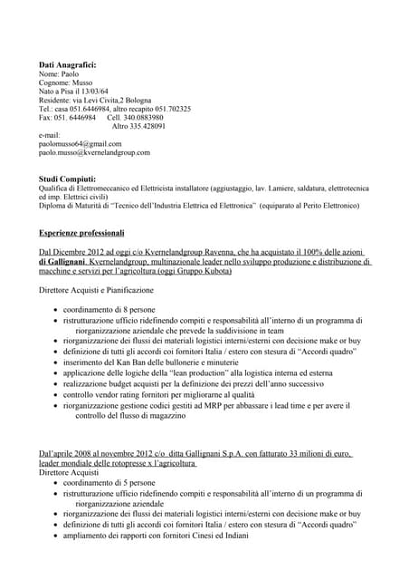 CV Valerio Battista | PDF