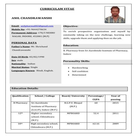 anil cv 2015 new | PDF