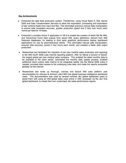 Key_Achievements_Data_Analyst | PDF