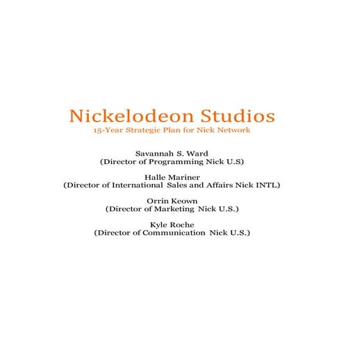 Nick Network Binder | DOCX