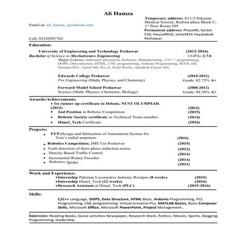 Resume and Portfolio 23bit140 Hemang Shreemali | PDF