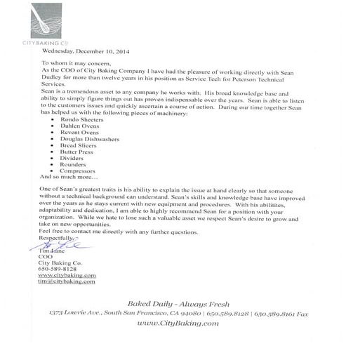 letter of rec. | PDF