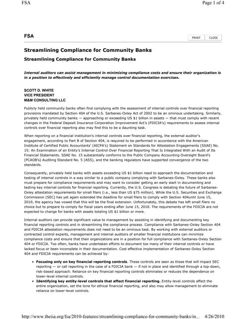 SOX Compliance Checklist Steps for Implementation | PPT