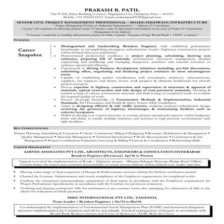 Resume - Prakash Patil | DOC
