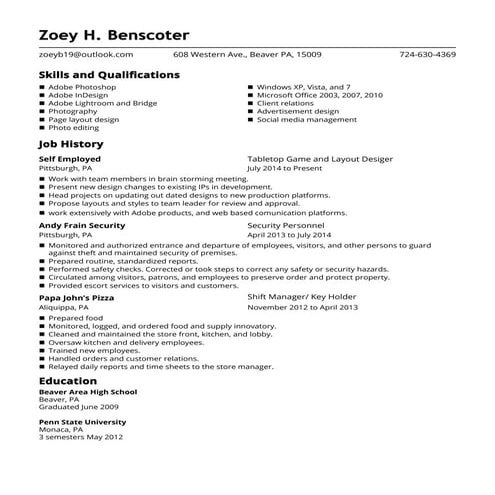 SAMPLE RESUME | PDF