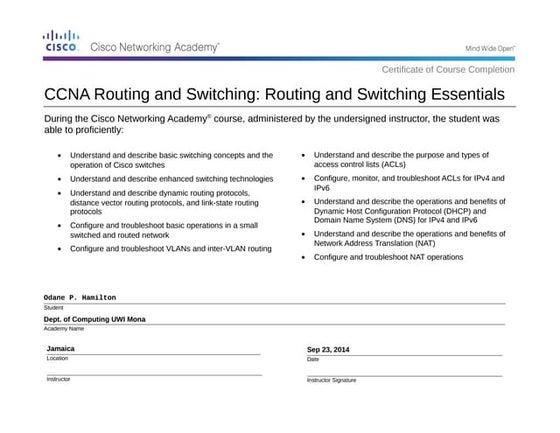 CCNA Exploration Routing Protocols and Concepts | PPT