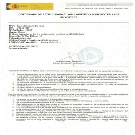 Bird Banding License | PDF