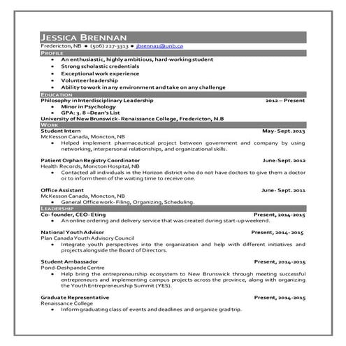 Jessica Brennan's Resume | DOCX