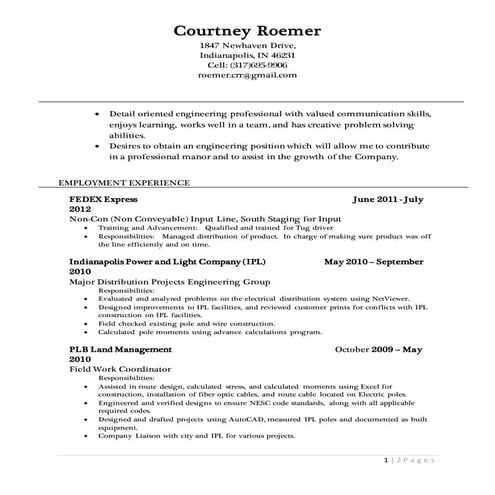 Eric Schornack Resume | PDF