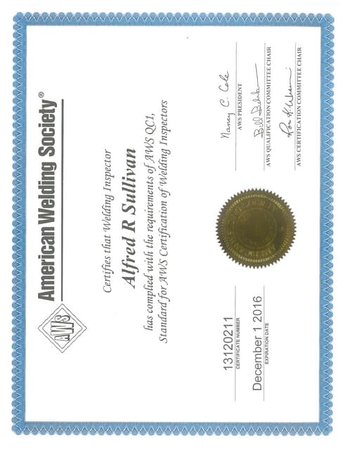 Welding Certificate Template