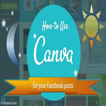 How to Use Canva for your Facebook Posts | PDF