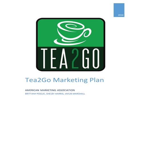 Tea2GoMarketingPlan | PDF