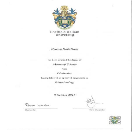 Master degree + Transcript | PDF