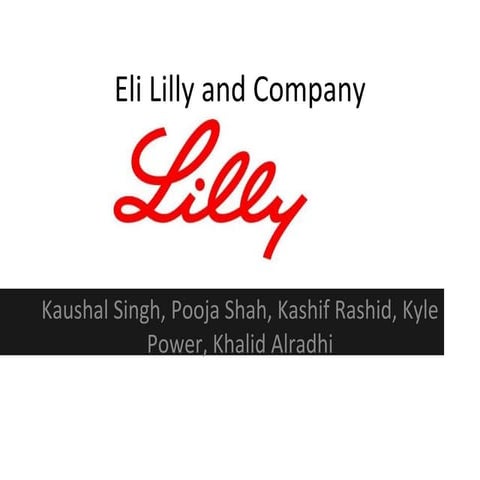 Eli Lilly -Finance | PPTX