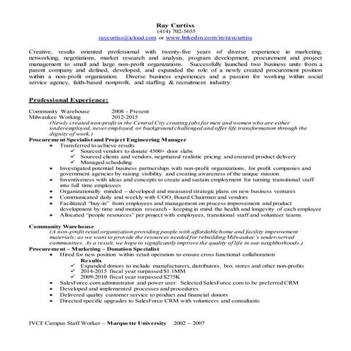 Ann Gatlin Professional Resume | DOC