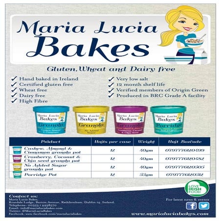 Maria Lucia A4 doc Granola Tub Spec sheet LR | PDF