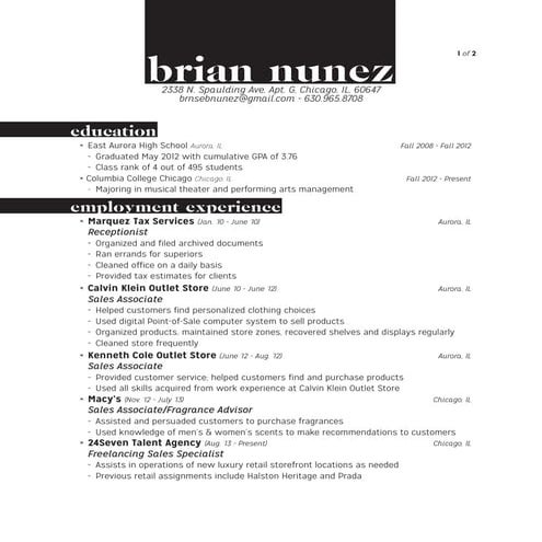 Sammy-Jo Resume PDF. | PDF