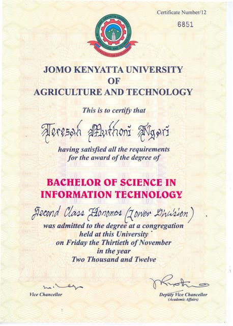 attested degree form higher education commission of pakistan | PDF ...