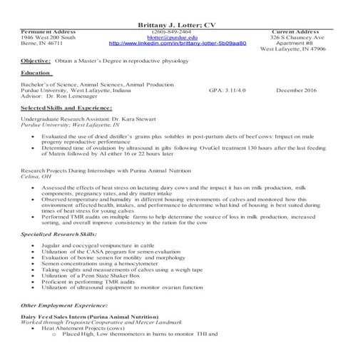 Resume-Bret_Miller 2016 | DOC