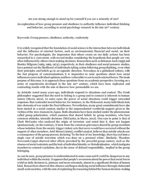 Asch conformity experiment | PPTX | Educational Assessment | Education