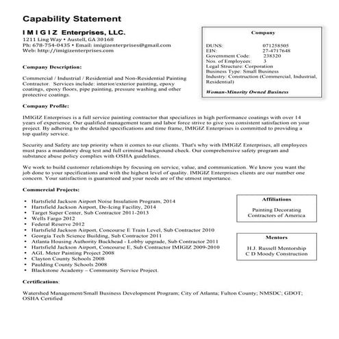 IMIGIZ_CAPABILITIES_STATEMENT | PDF