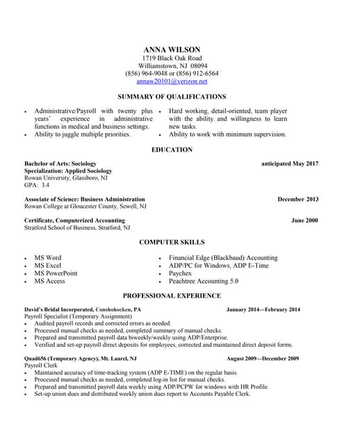 Alexandra resume | PDF