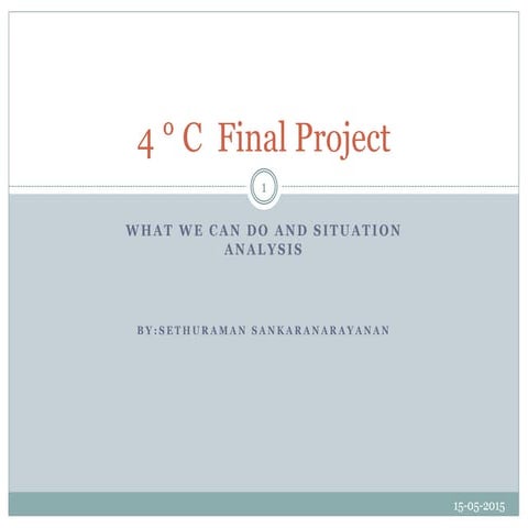 4 ° c final project | PPT