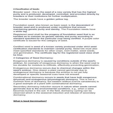 4 Classification of Seeds according to its characteristics | DOCX