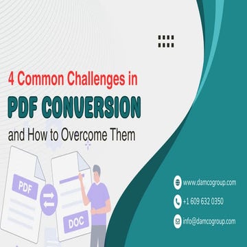 4 Common Challenges in PDF Conversion and How to Overcome Them | PDF