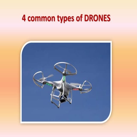 4 common types of drones | PPTX