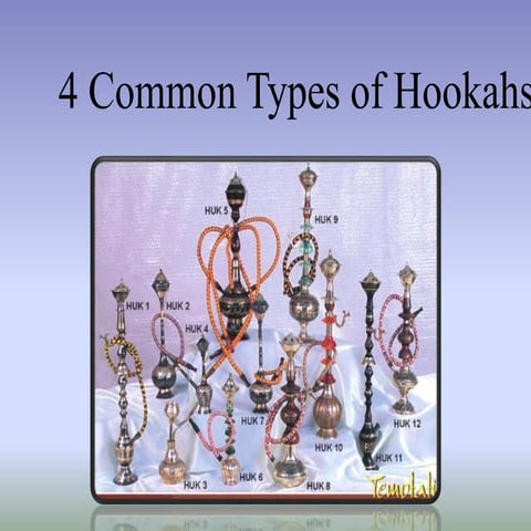 4 common types of hookahs | PPTX