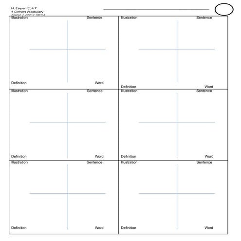 4 corners task cards | DOCX