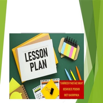 4cs lesson plan designed by tawheed parvaiz bhat | PPTX