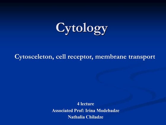 Cytoskeleton presentation (introduction structure & function) | PPTX