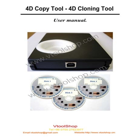 How to use 4D Copy Tool - 4D Cloning Tool Use Manual | VtoolShop | PDF