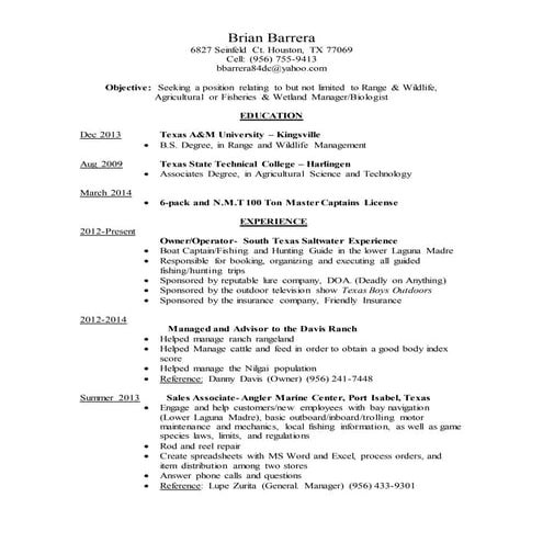 Brian Barrera Resume 5 | PDF