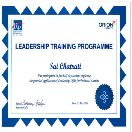 Leadership Training Cert | PDF