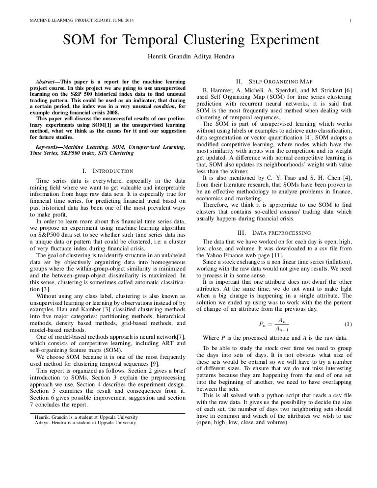 Machine Learning Project Report Machine Learning Project Report