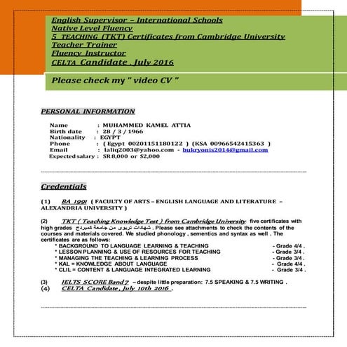 CV 2-2 unanimous | DOCX | Professional School | Postgraduate Education