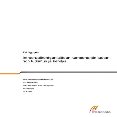 Tai Nguyen - Metropolia | PDF