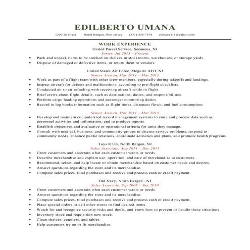 Eddie Resume New | PDF
