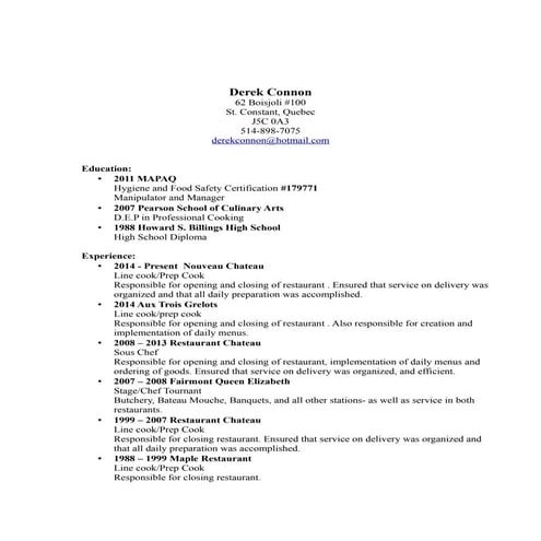 Derek CV english | ODT